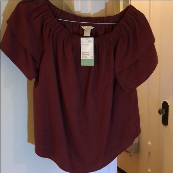 H&M | Tops | Hm Off Shoulder Top | Poshmark